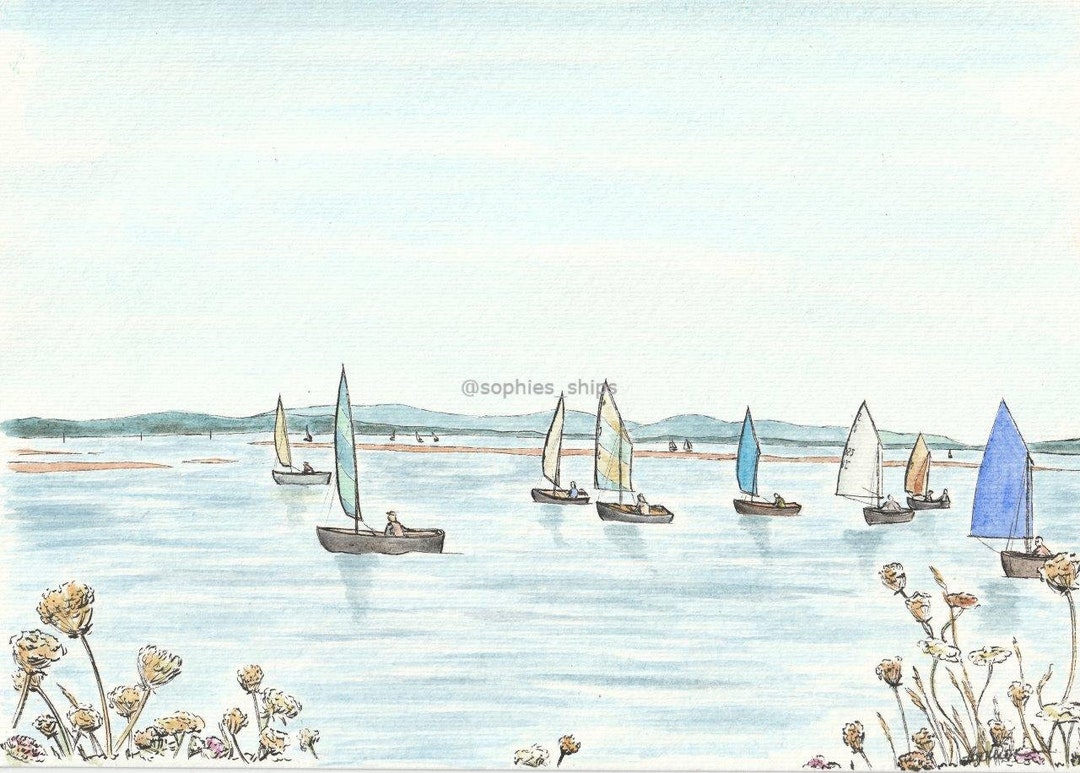 Lymington River Scows Returning to Harbour Original Art - Etsy