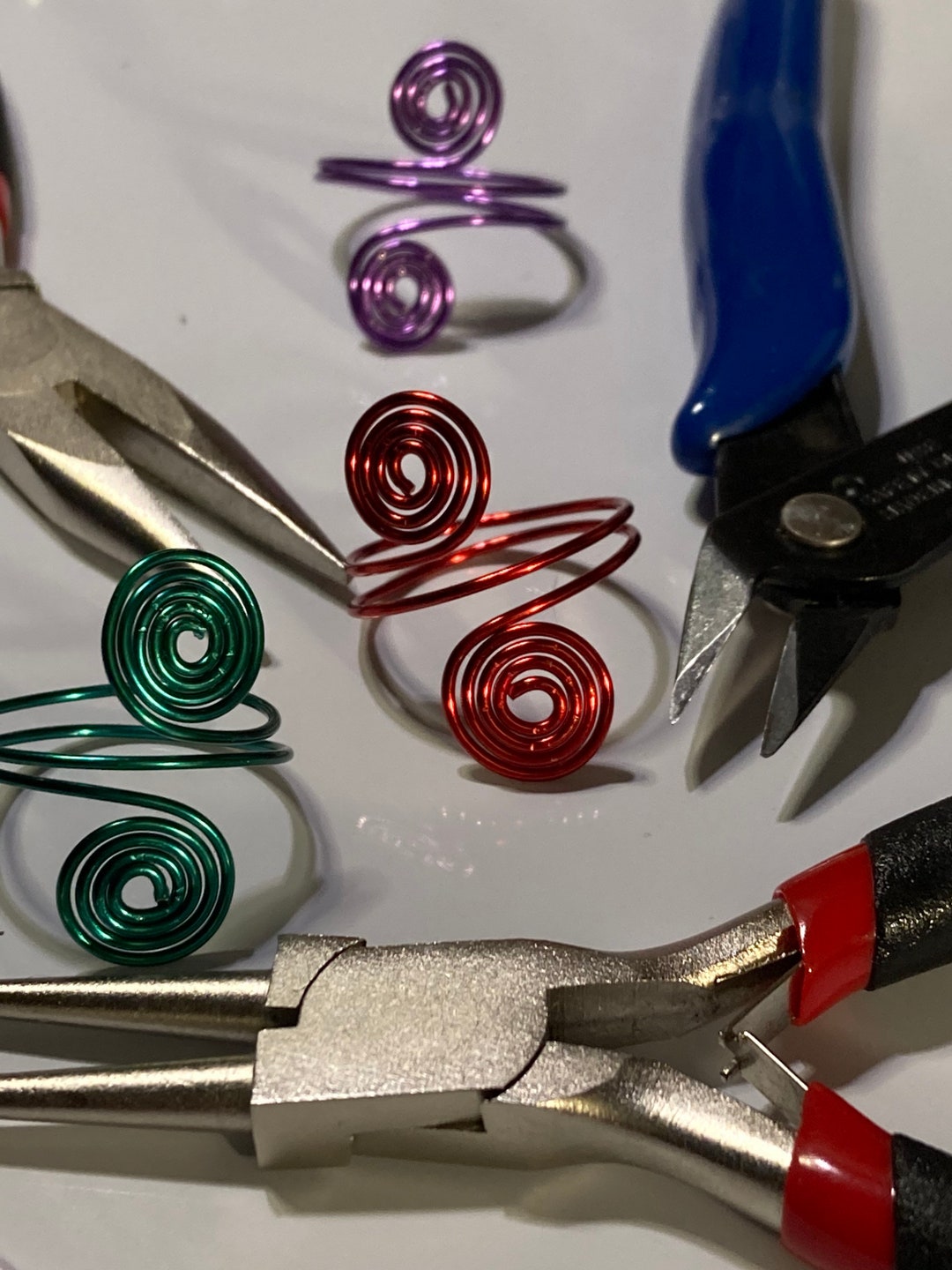 Coloured Adjustable Spiral Ring Kit. for X3 Rings With Kit - Etsy