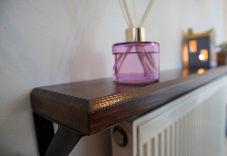 Radiator Shelf With Brackets / Narrow Shelf / Rustic Industrial Wall ...