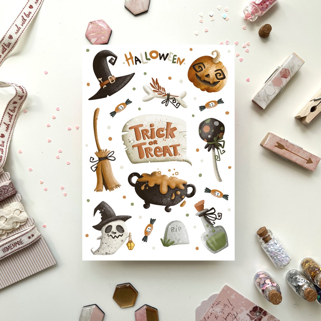 Boo Sticker Pack | Journal Stickers, Planner Stickers, Bullet Journal ...
