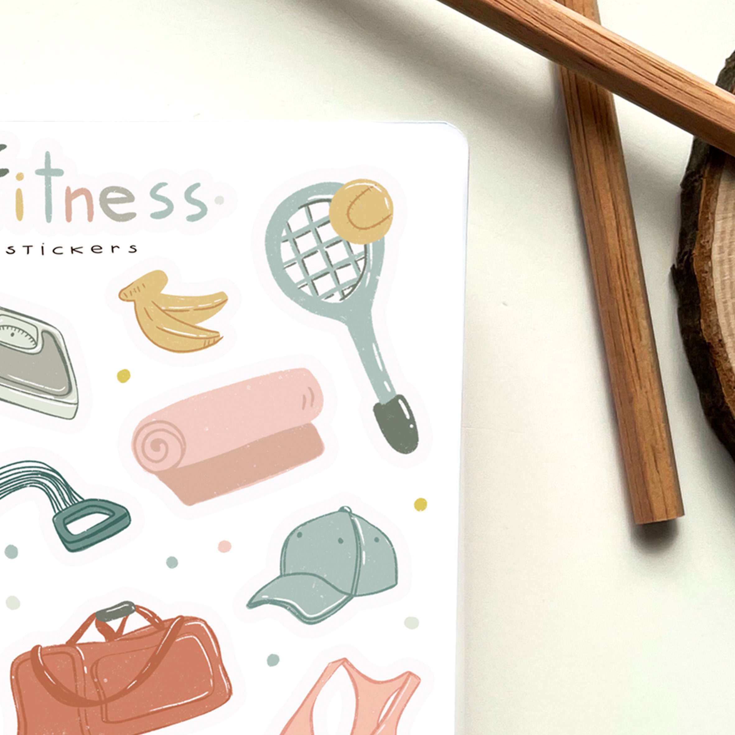 Fitness Sticker Pack Journal Stickers Planner Stickers - Etsy