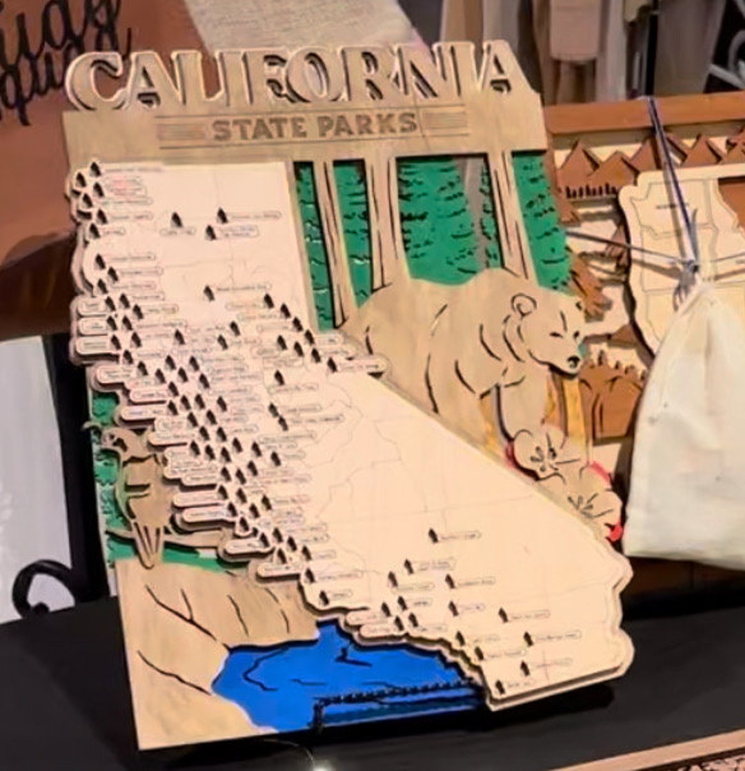 Custom Order Springer CA State Parks Map - Etsy