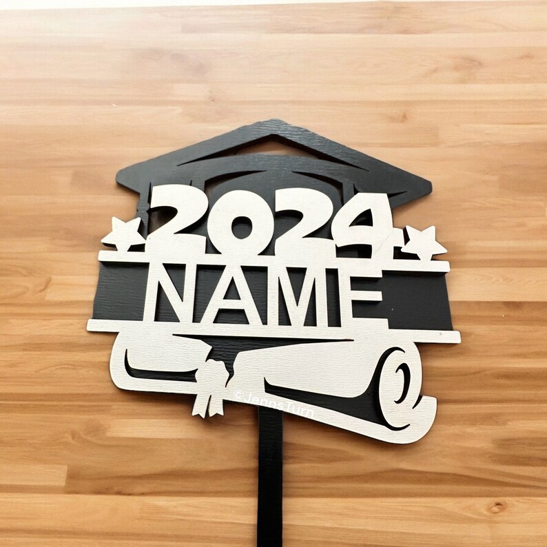 Handmade Personalized Graduation Cake Topper, Cake Charm, High School ...