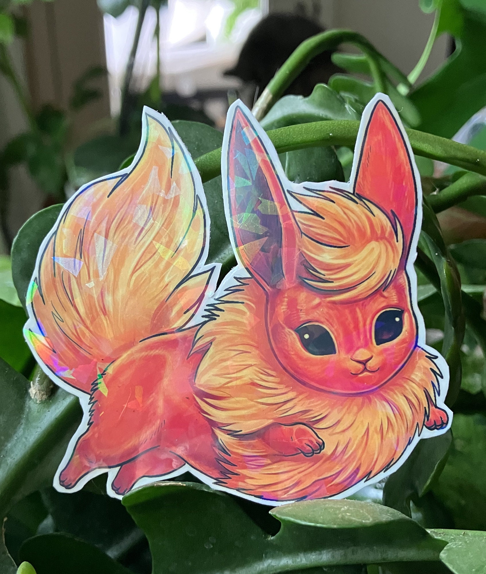 Flareon | Holographic | Iridescent | Realistic Flareon | Pokemon ...