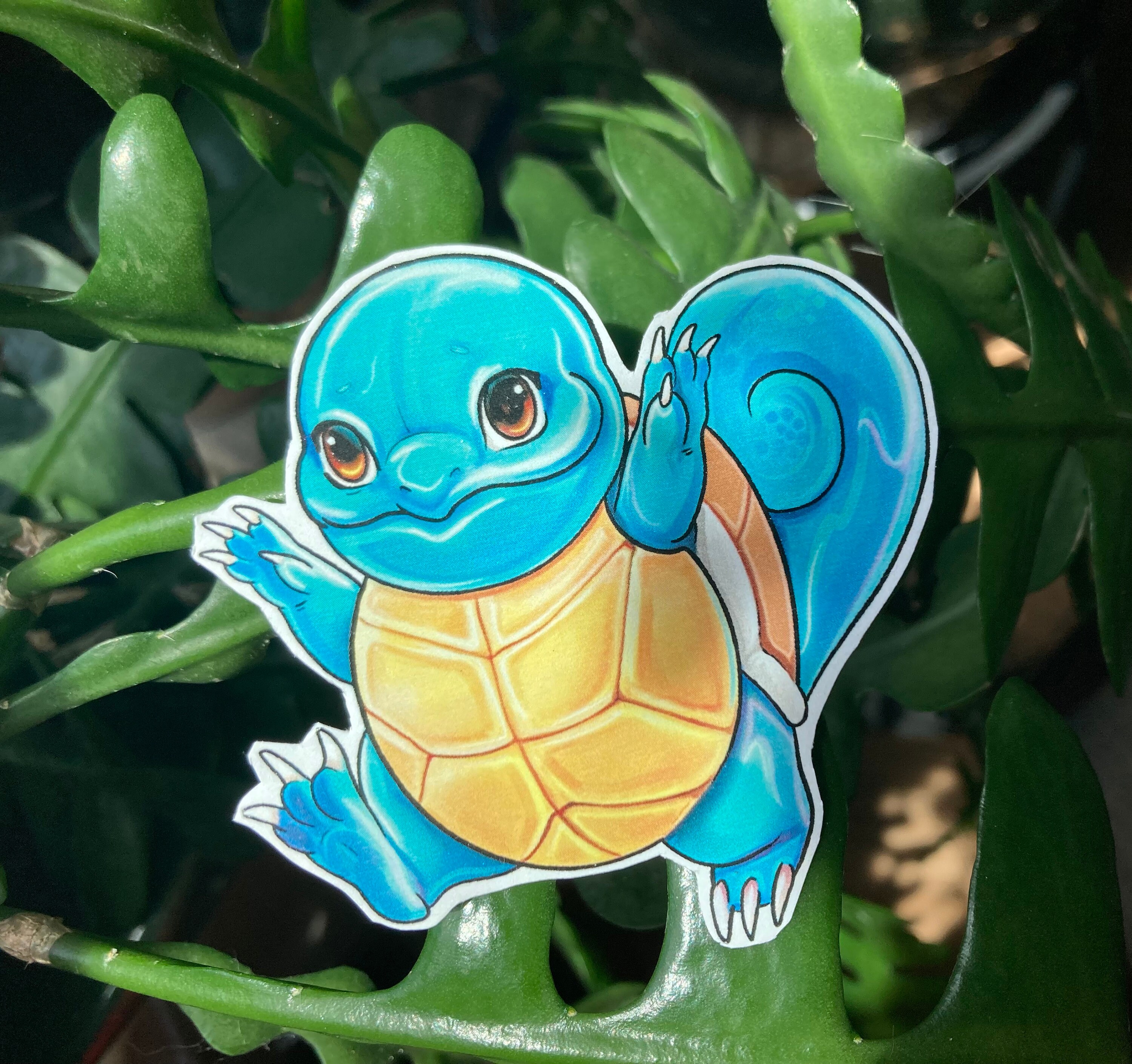 Squirtle Sticker Holographic Iridescent Pokemon Sticker - Etsy