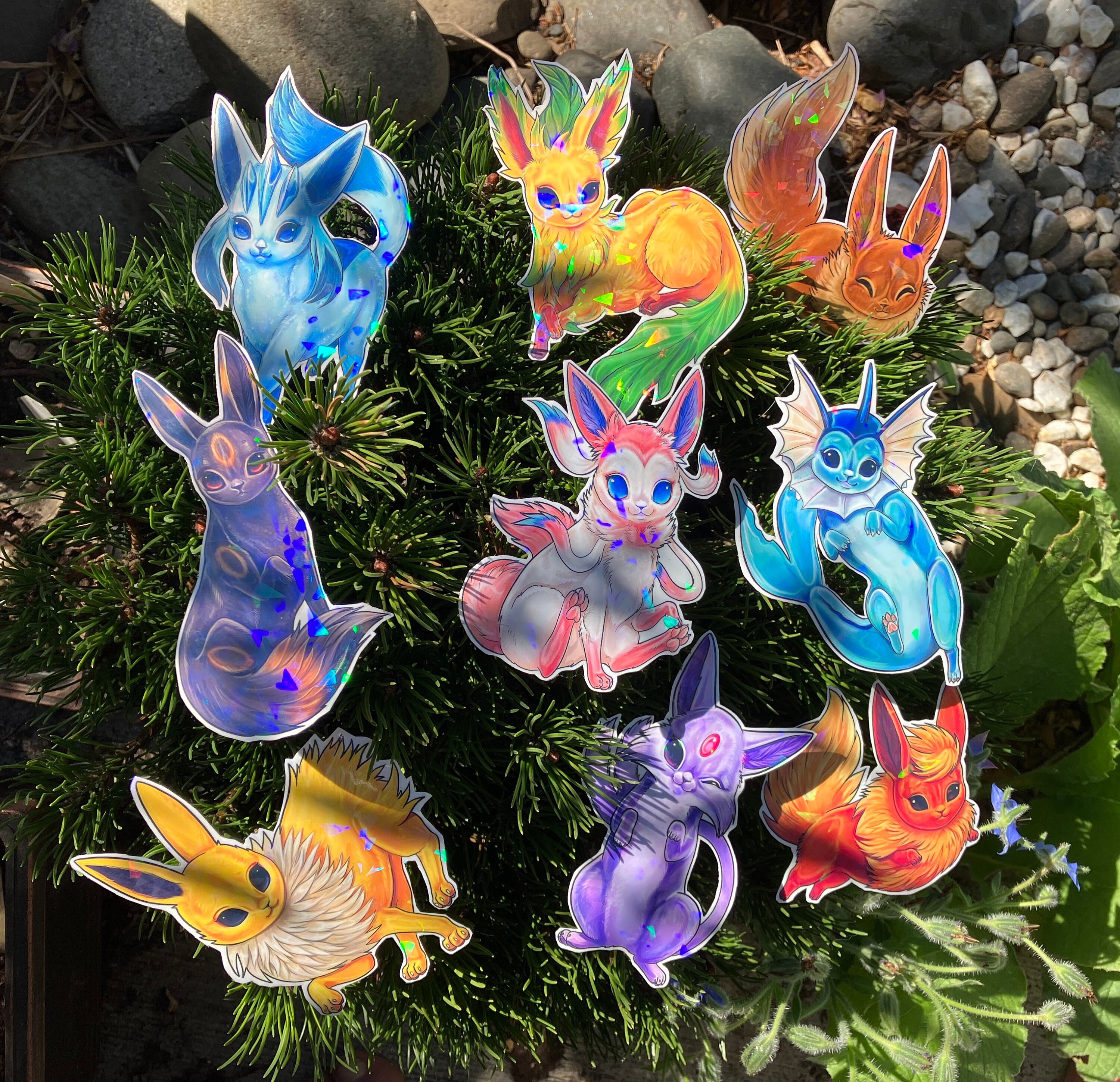 Jolteon Holographic Iridescent Realistic Jolteon - Etsy