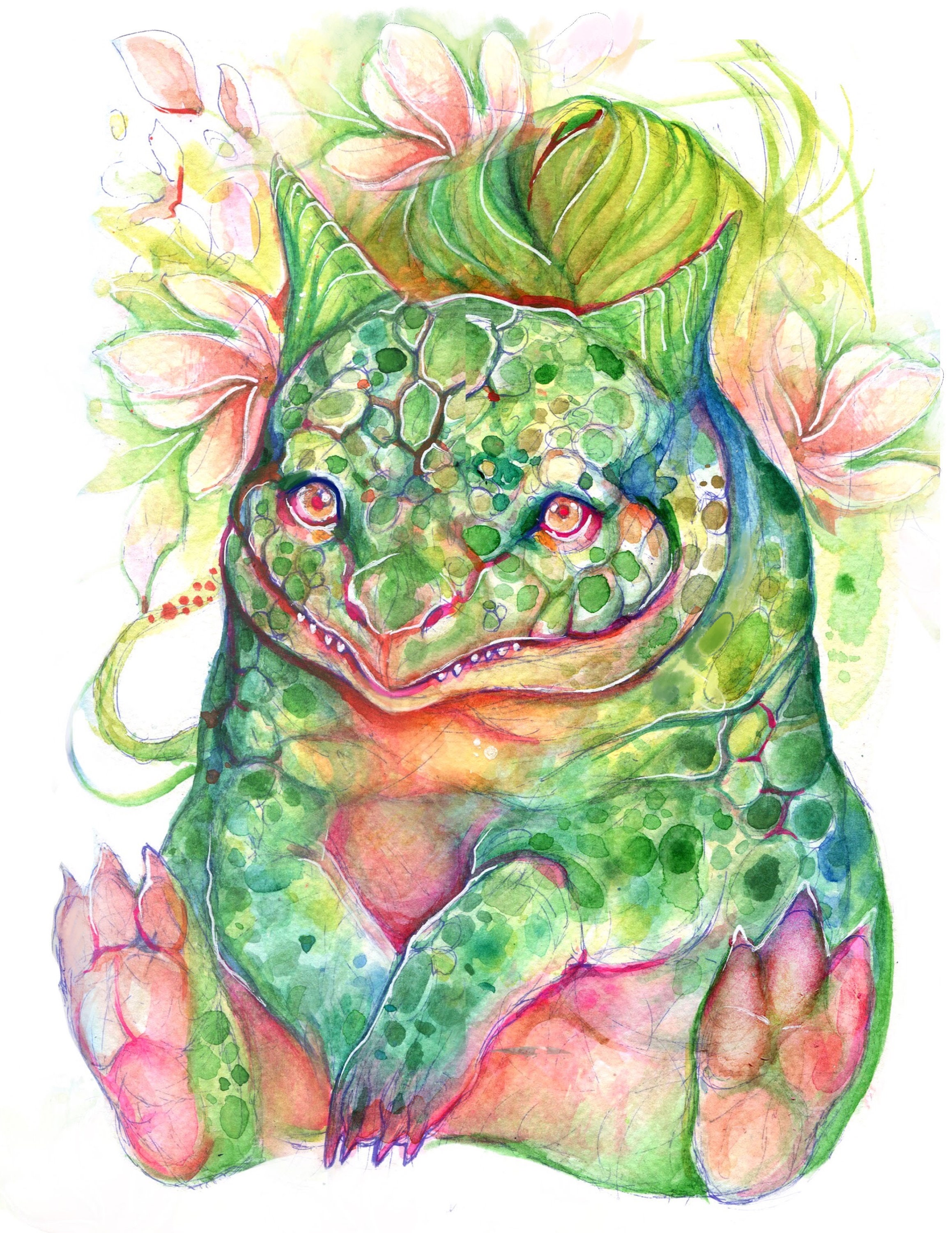Bulbasaur Pokémon Fanart Watercolor Realistic Pokemon - Etsy