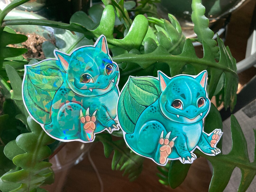 Bulbasaur Sticker | Holographic | Iridescent | Realistic Pokemon ...