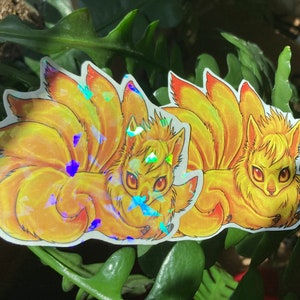 Ninetales Sticker | Holographic | Iridescent | Handmade | Realistic ...