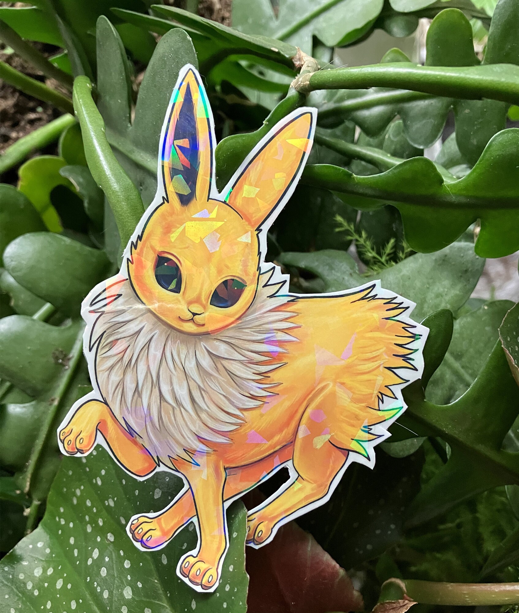 Jolteon Holographic Iridescent Realistic Jolteon - Etsy