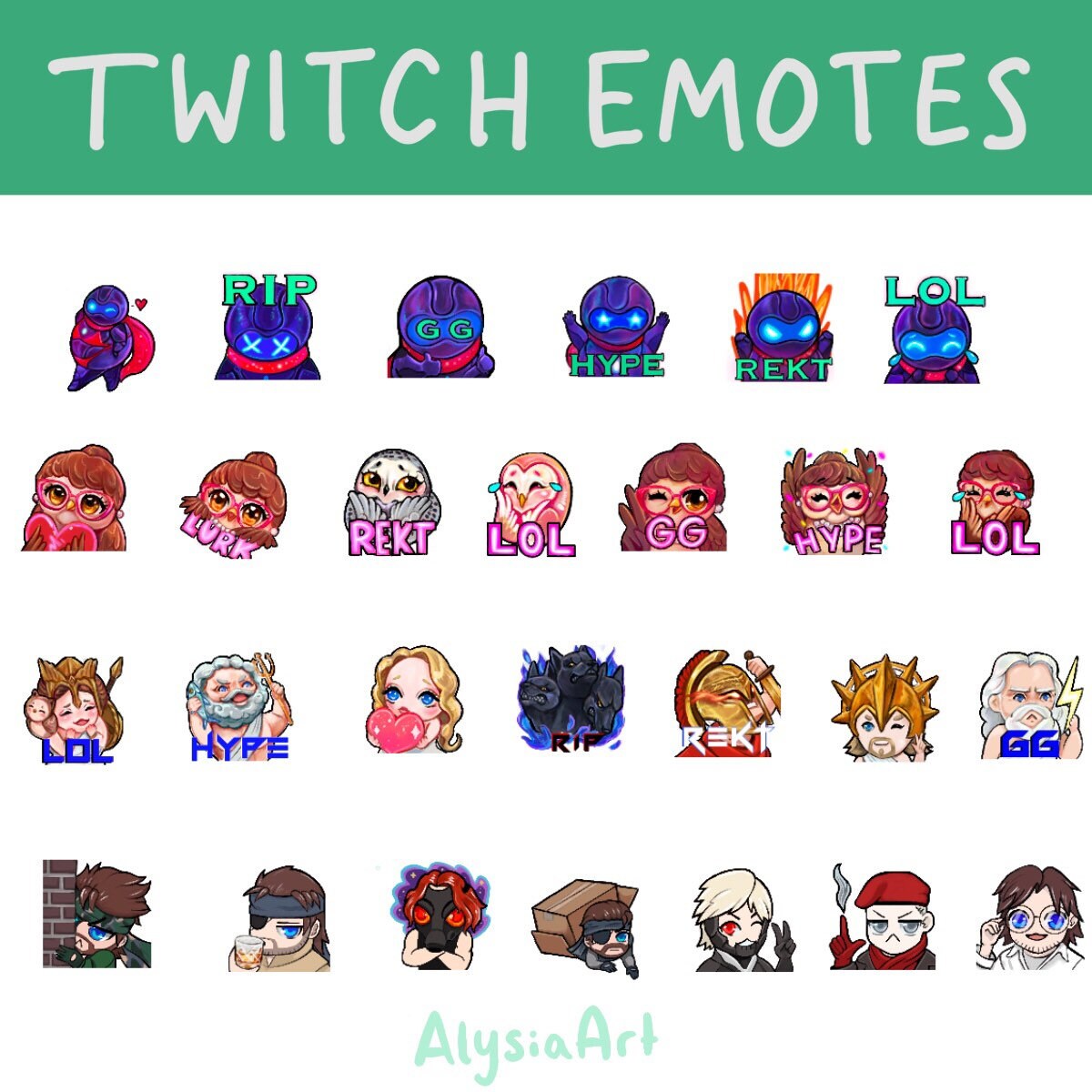 Custom Twitch Emotes| Gamer Emotes - Etsy