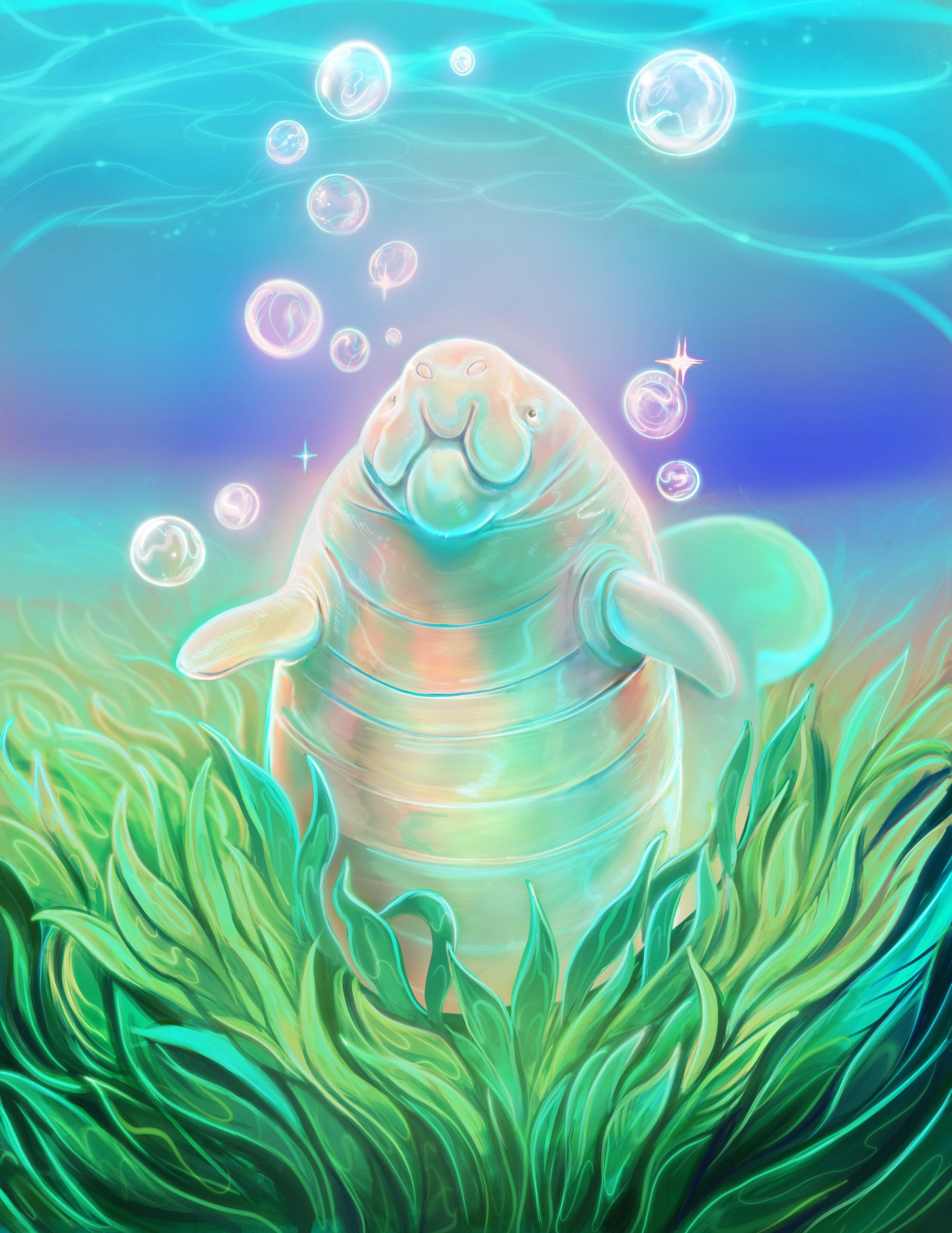 Cute Dugong Drawing