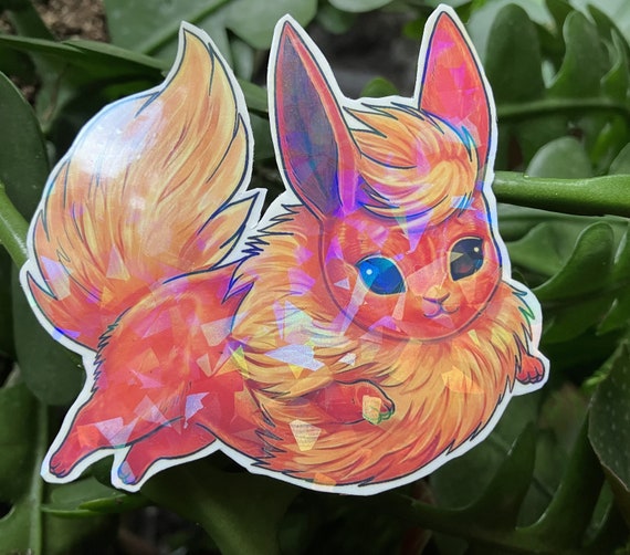 Flareon Holographic Iridescent Realistic Flareon - Etsy