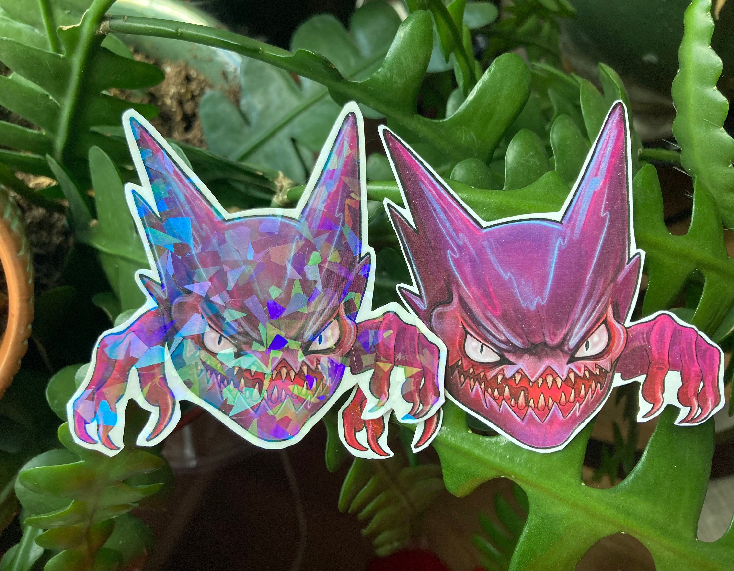 Haunter Sticker Holographic Iridescent Realistic Pokemon Handmade - Etsy