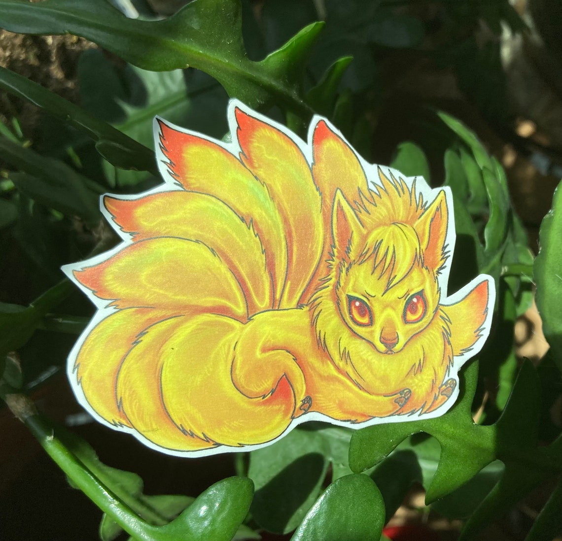 Ninetales Sticker | Holographic | Iridescent | Handmade | Realistic ...