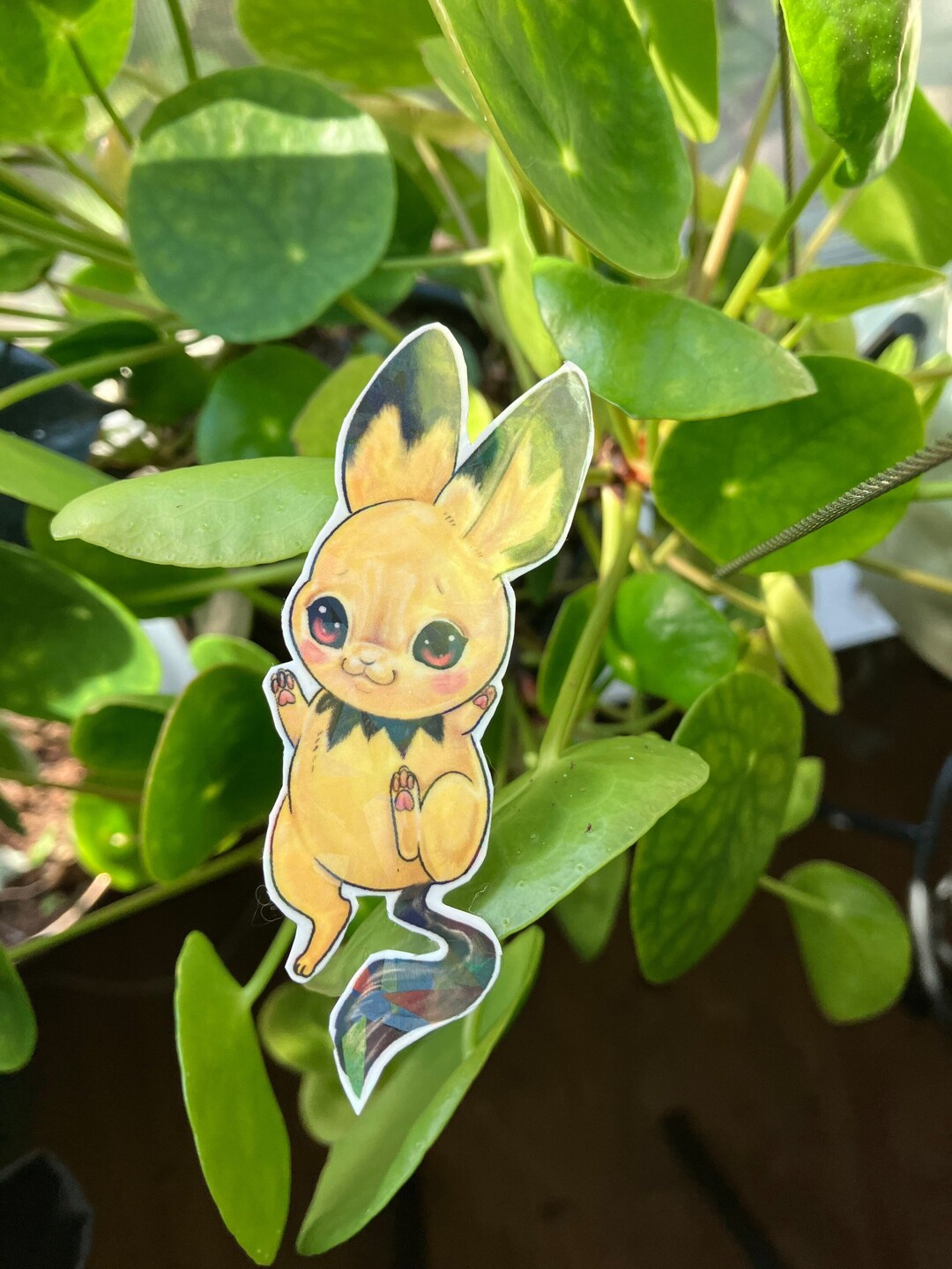 Pichu | Holographic | Iridescent | Realistic Pichu | Pokemon Sticker ...