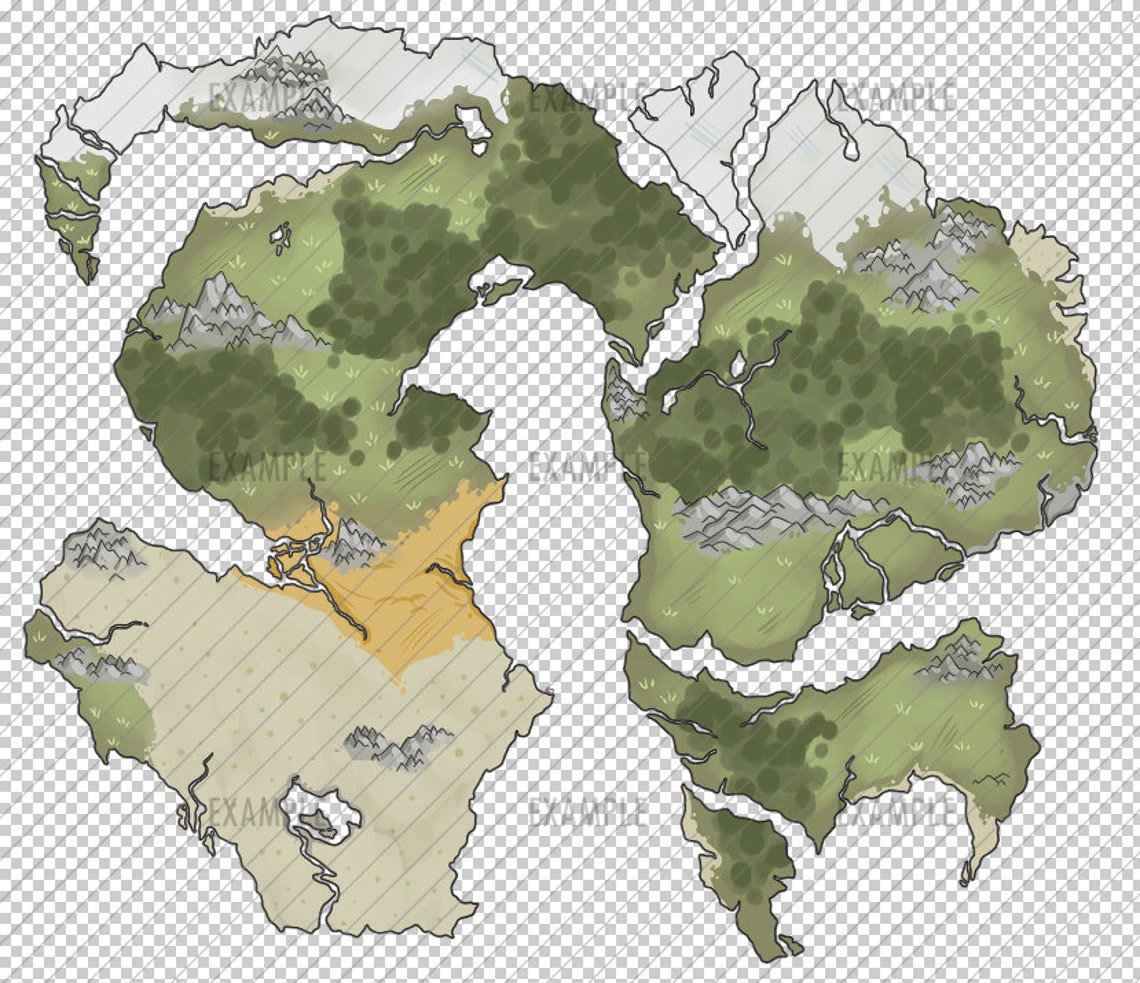 Premade HQ Digital fantasy DND world map for your campaign | Etsy