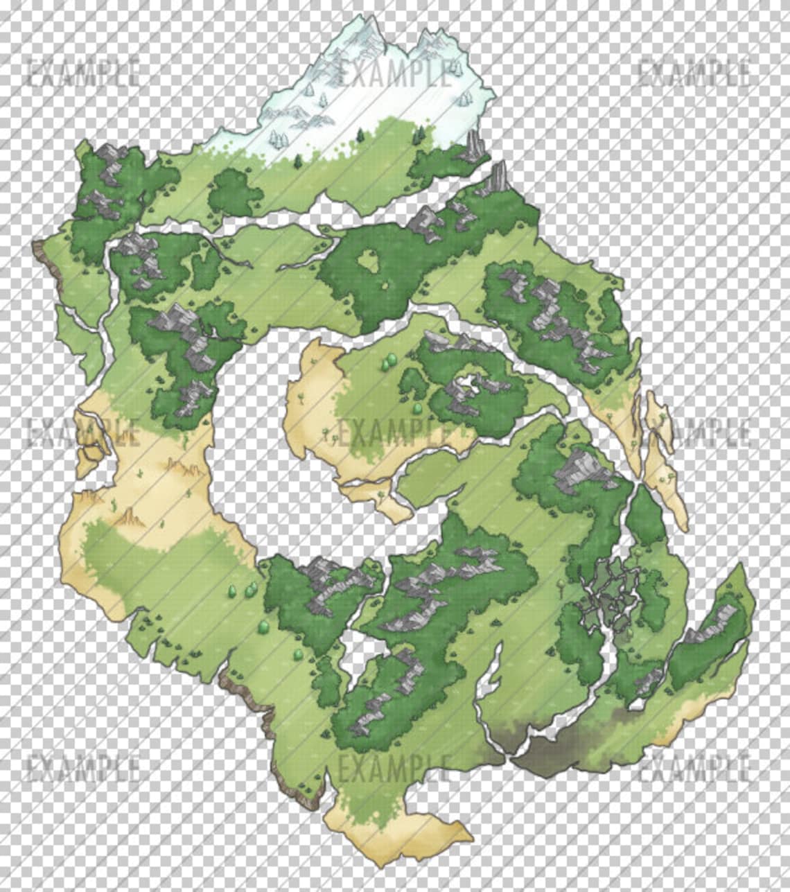 Premade HQ Digital fantasy DND world map for your campaign | Etsy