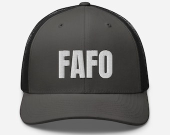 Fafo Hat, Fafo, Fuck Around and Find Out - Etsy