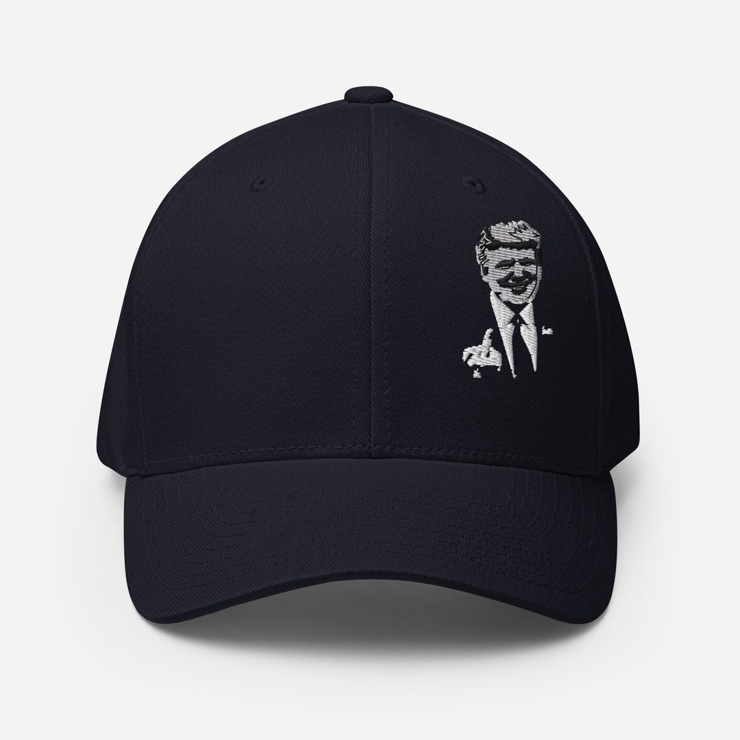 Trump Middle Finger Hat - Trump Flipping the Bird Embroidered Flexfit ...