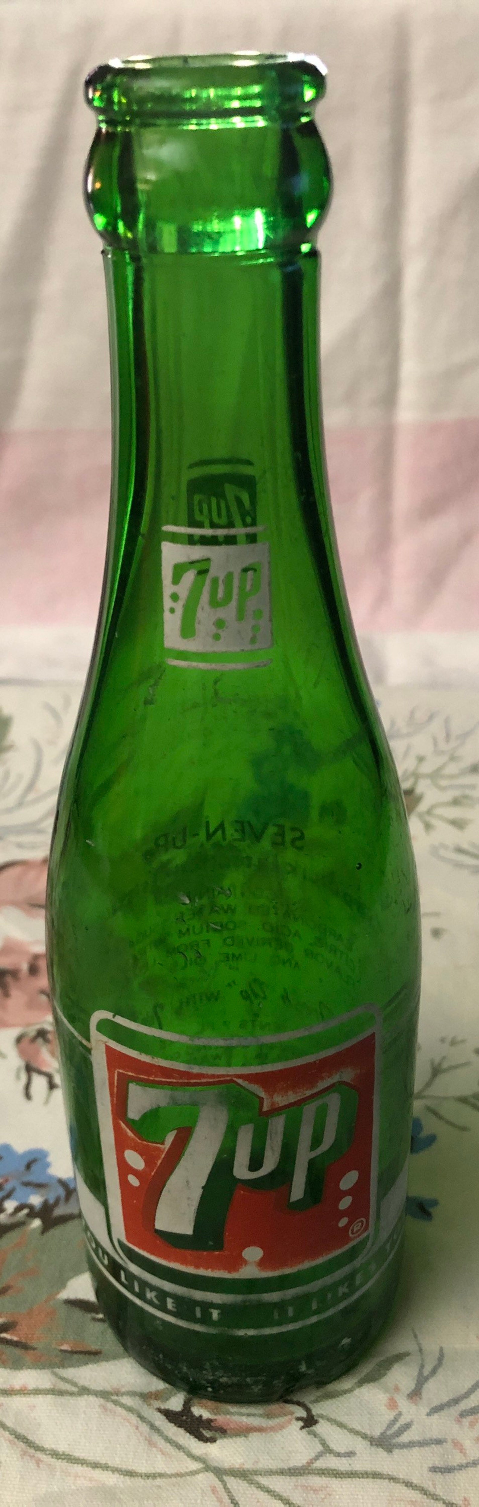 1960s Vintage 7-UP Bottle 7oz | Etsy