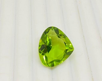 Heart Shape Peridot Glass peridot Color Various Sizes 1 Piece - Etsy