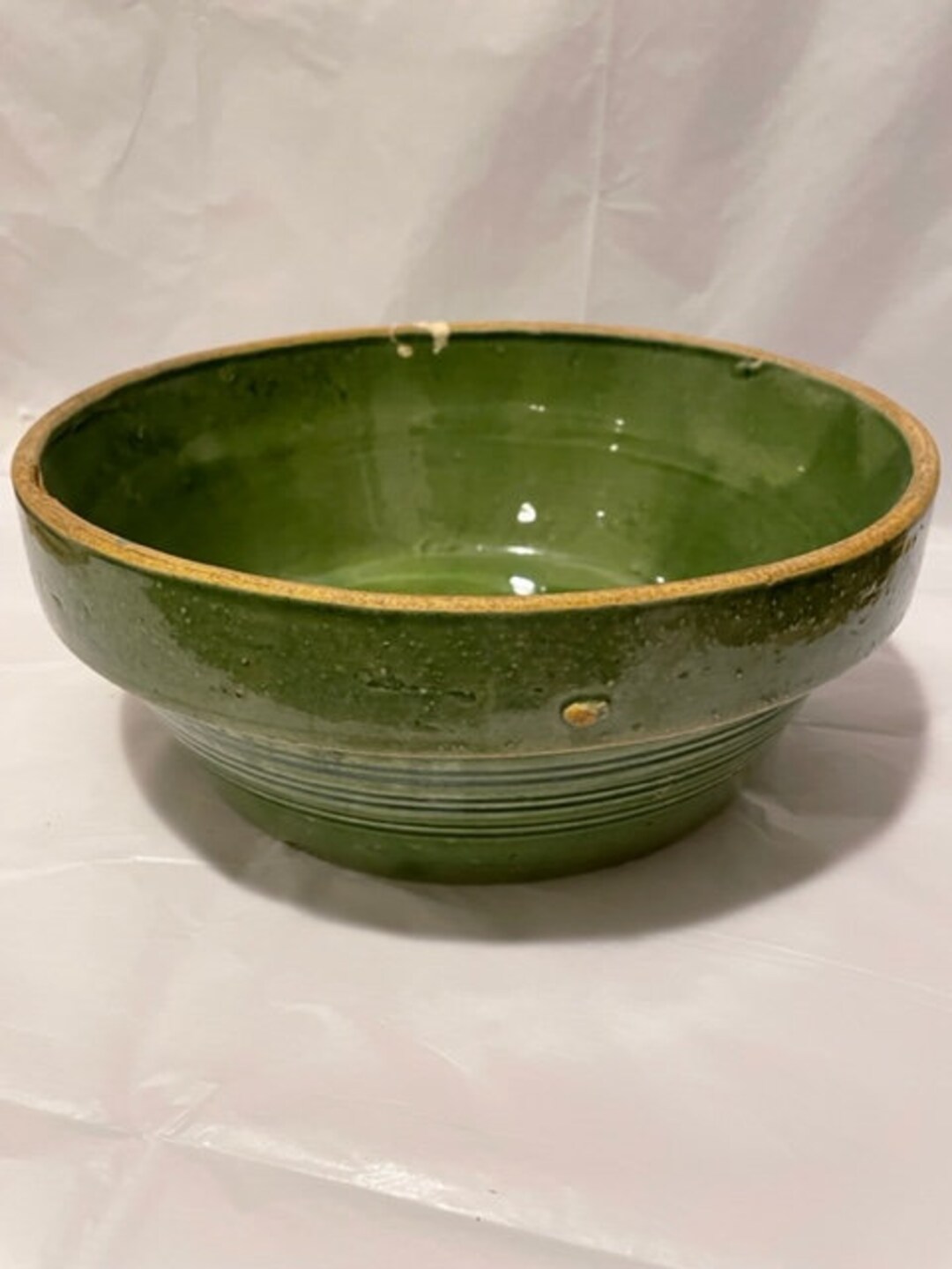 Vintage Green Ceramic Planter Pot - Etsy