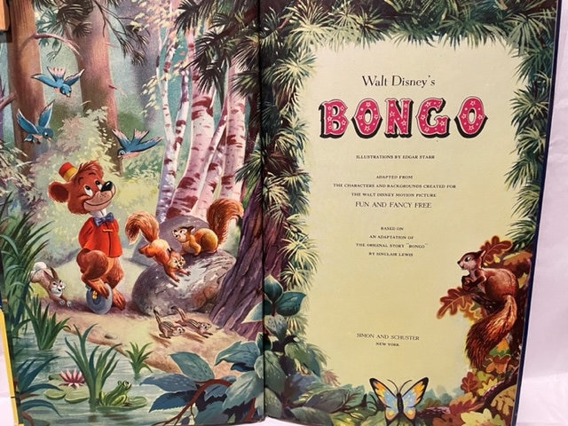 Bongo Vintage Childrens Book 1947 walt Disney golden Book - Etsy