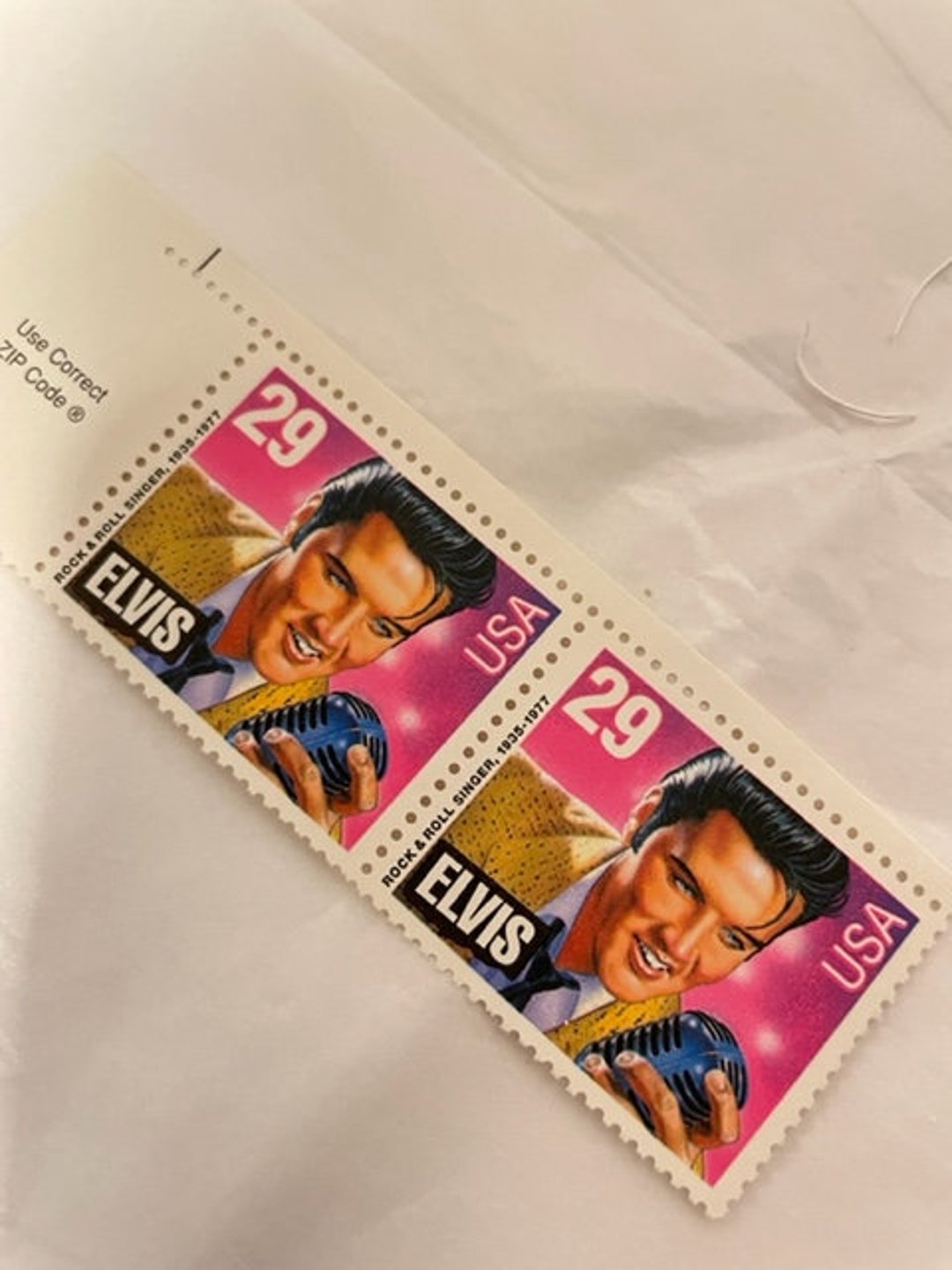 Elvis Collectible Postage Stamps (2) - Etsy
