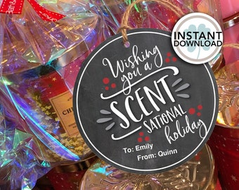 Wishing You a Scentsational Holiday Printable Holiday Gift | Etsy