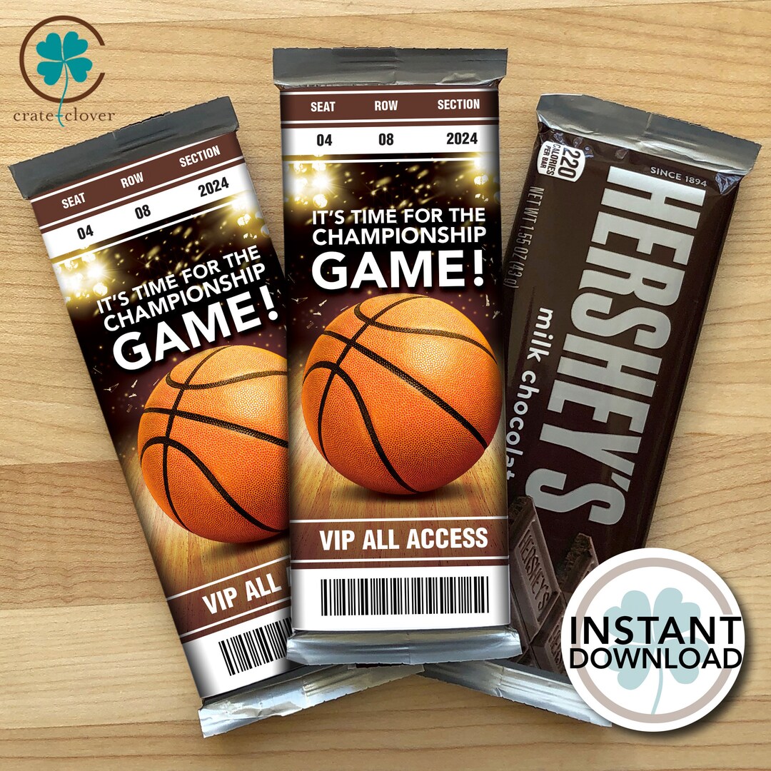 March Madness Party Favor NCAA Basketball Championship PRINTABLE ...