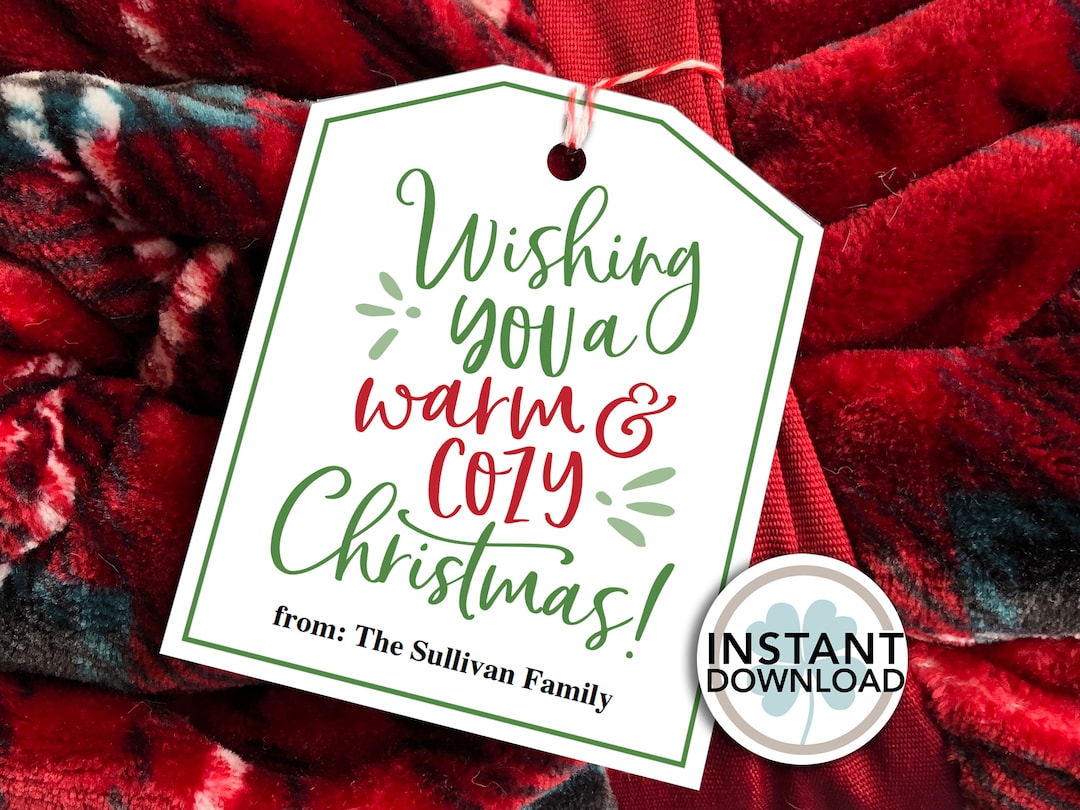 Wishing You a Warm and Cozy Christmas | INSTANT DOWNLOAD | Christmas ...