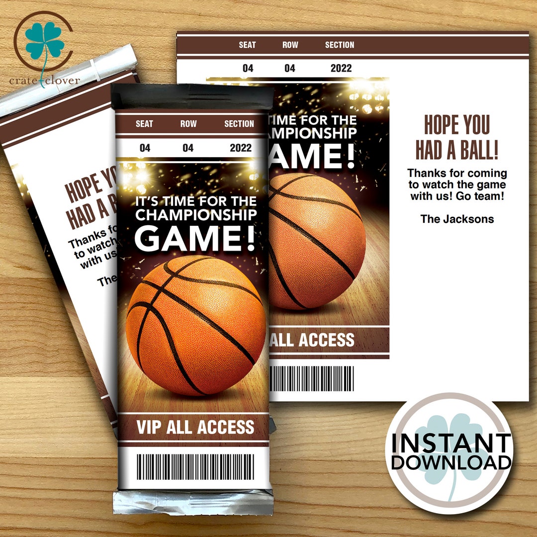 March Madness Party Favor | NCAA Basketball Championship | PRINTABLE ...