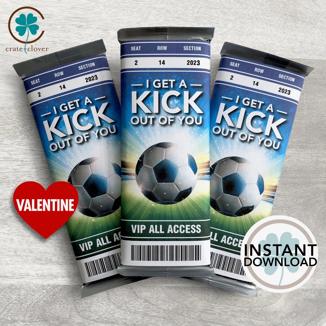 Sports Valentines Day Soccer Valentine's Day Card - Etsy