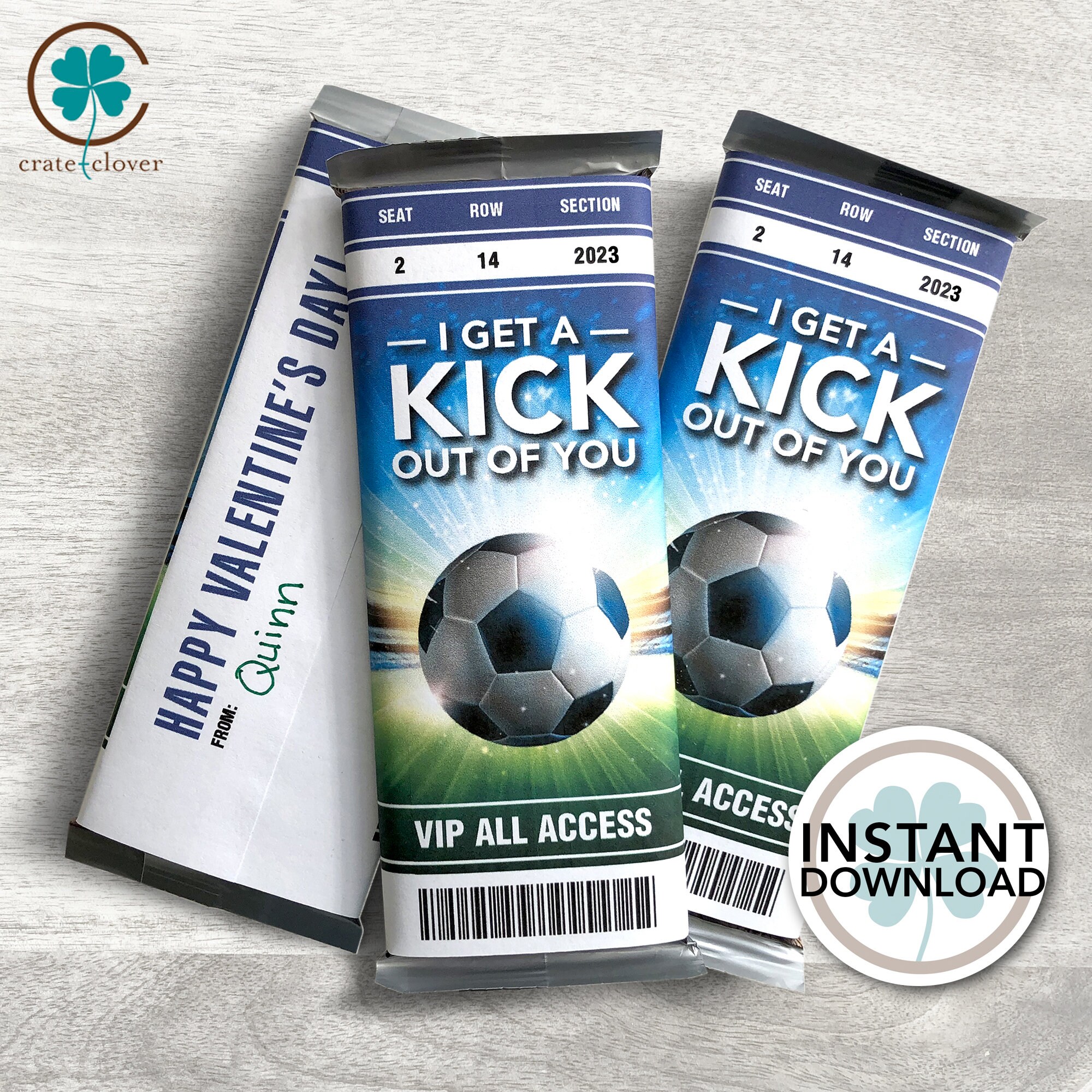 Sports Valentines Day Soccer Valentine's Day Card - Etsy