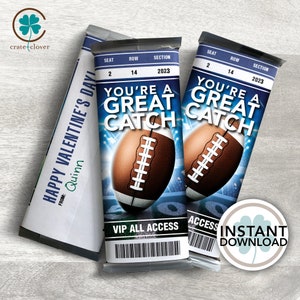 Sports Valentines Day Football Valentine's Day Card - Etsy