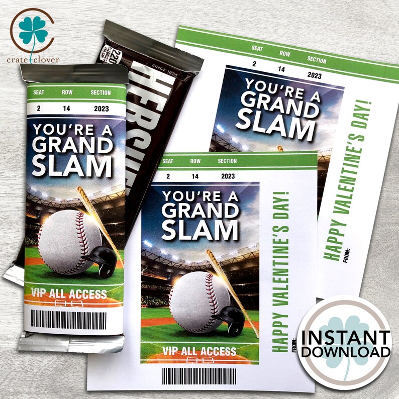 Sports Valentines Day Baseball Softball Valentine - Etsy