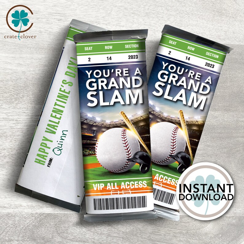 Sports Valentines Day Baseball Softball Valentine - Etsy