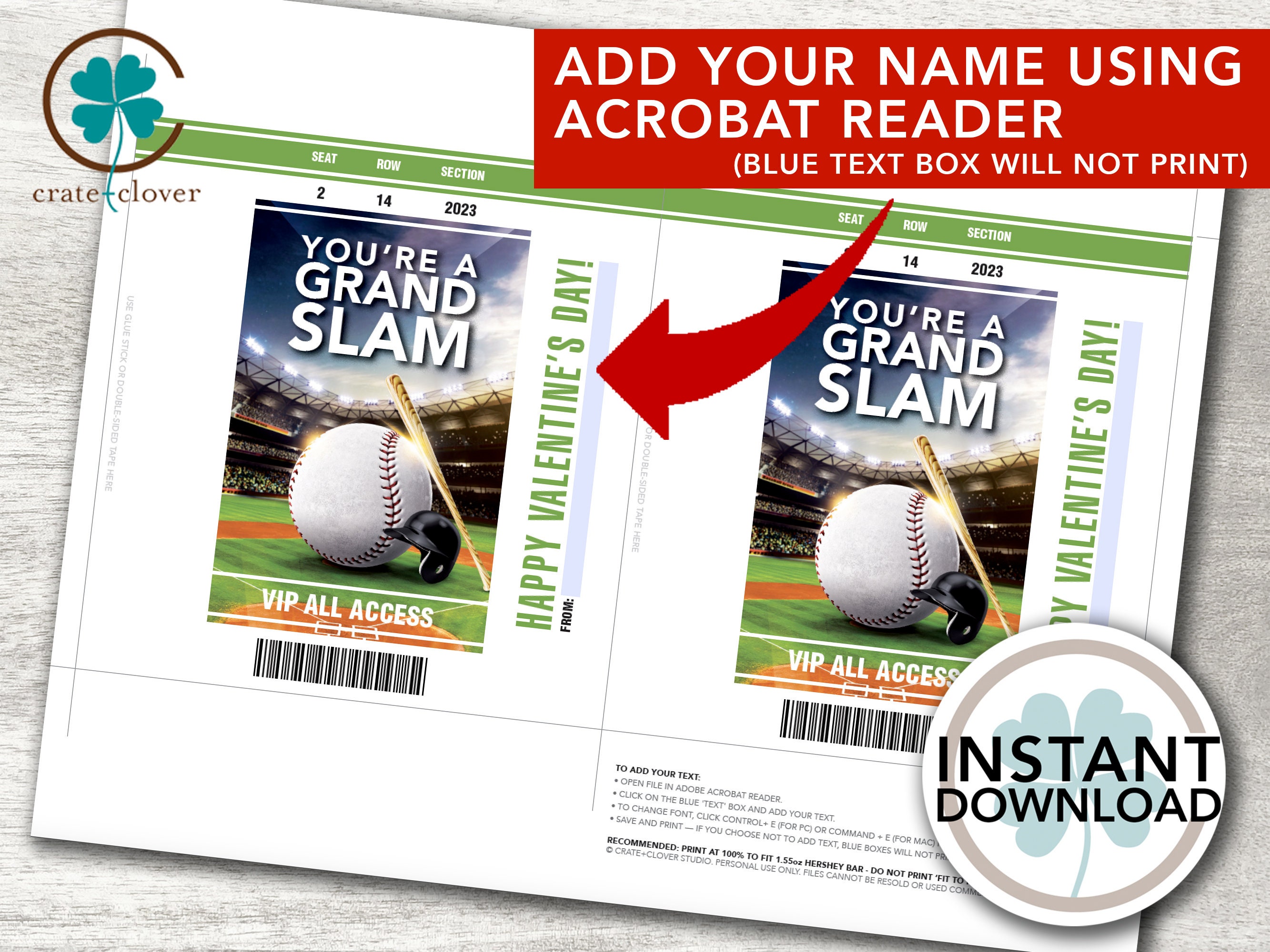 Sports Valentines Day Baseball Softball Valentine - Etsy