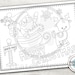 Christmas Coloring Sheet PRINTABLE Placemat Dinner Table | Etsy