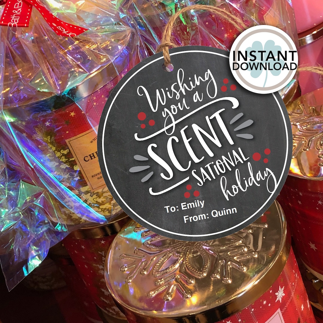 Wishing You a Scentsational Holiday | Printable | Circle Holiday Gift ...