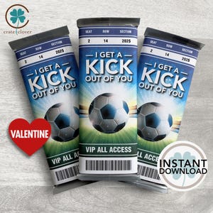 Sports Valentine Bundle | Chocolate Bar Wrappers | PRINTABLE | Football ...