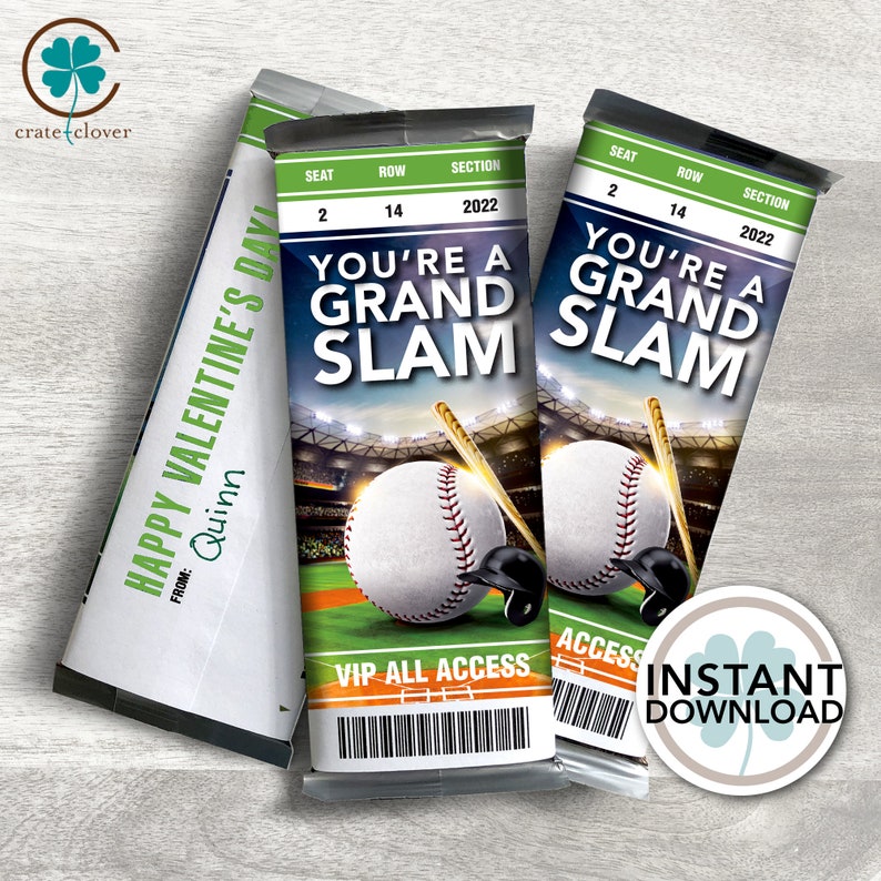 Sports Valentines Day Baseball Softball Valentine - Etsy