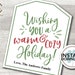 Cozy Holiday Gift Tag | Printable White Tag (instant Download) - Etsy