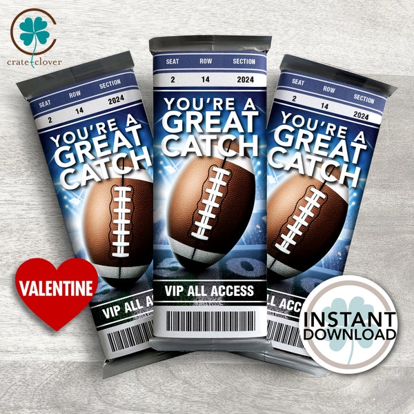 Football Valentine - Etsy