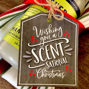 Wishing You a Scentsational Christmas | Printable | Christmas Gift Tag ...