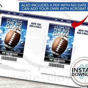 Big Game Football Party Favor | PRINTABLE | Chocolate Bar Wrapper ...