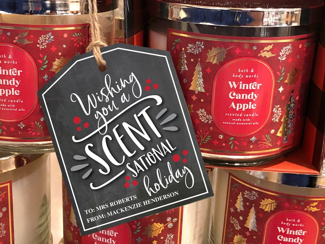 Wishing You a Scentsational Holiday | Printable | Holiday Gift Tag ...