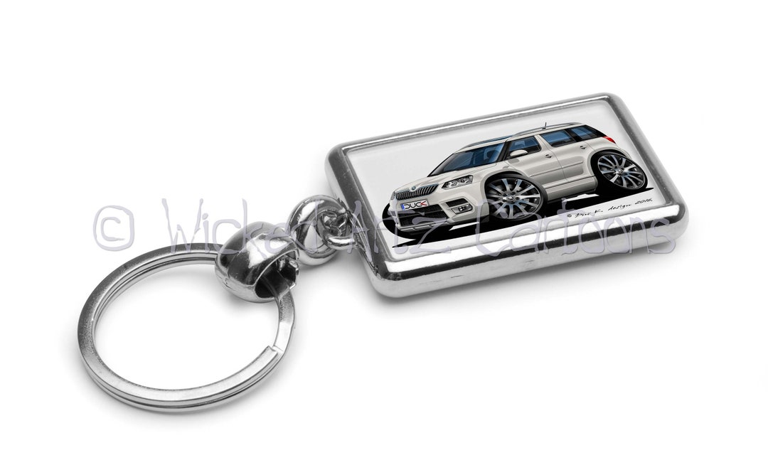 Wicked Artz Cartoon Car Art Skoda Yeti Crossover SUV 2009 Premium Metal ...