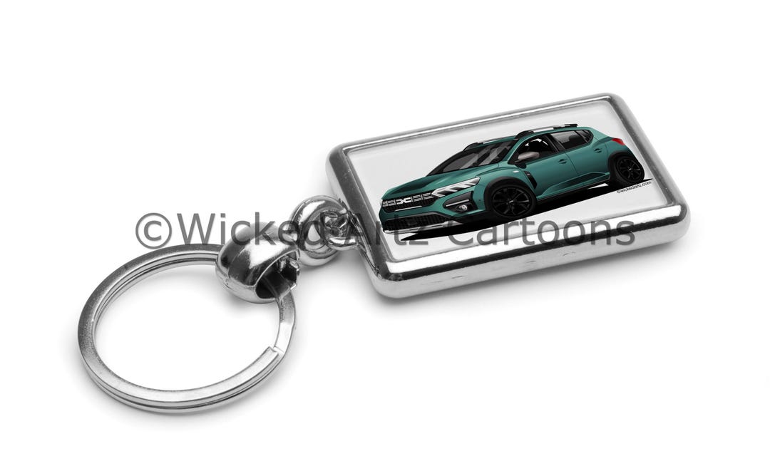 Wicked Artz Cartoon Car Art Dacia Sandero Stepway 2022+ Premium Metal ...